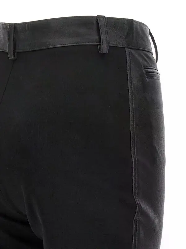 David Koma Leather-panel Leggings
