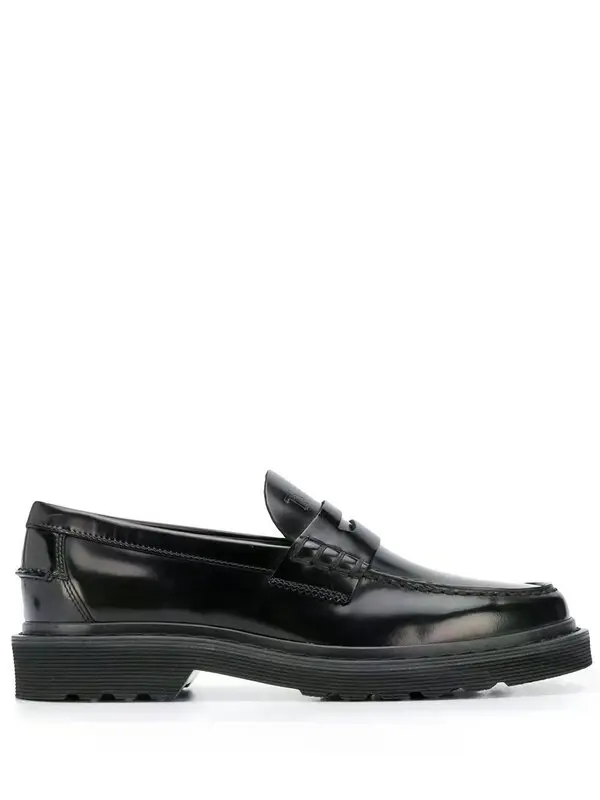 TOD'S Embossed Logo Loafers