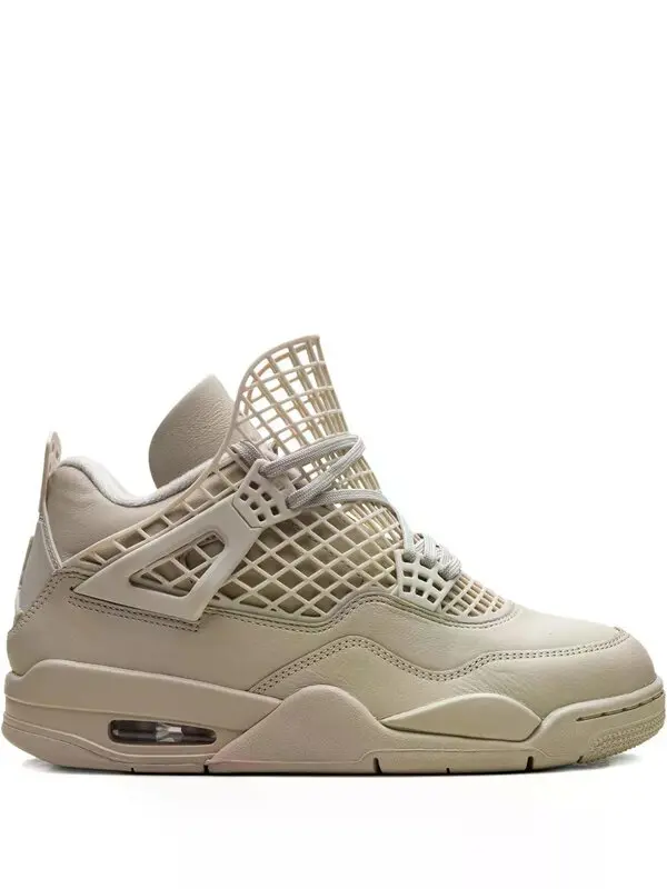 JORDAN 4 Retro Rattan/metallic Gold High Top Sneakers