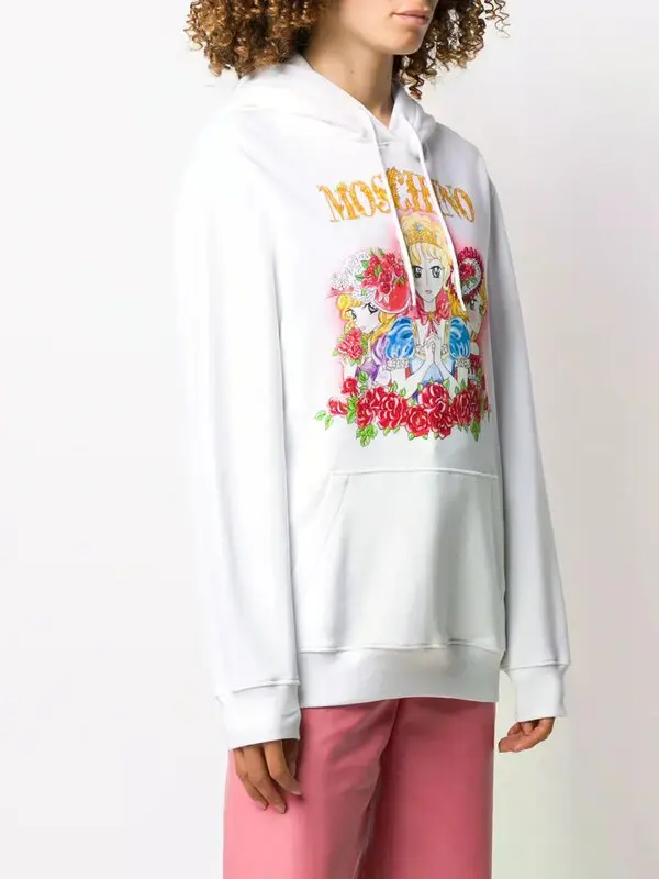 Moschino Fantasy Print Cotton Hoodie