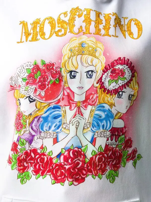 Moschino Fantasy Print Cotton Hoodie