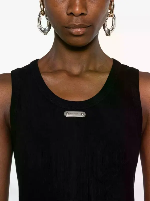Alexander McQueen Logo-plaque Tank Top