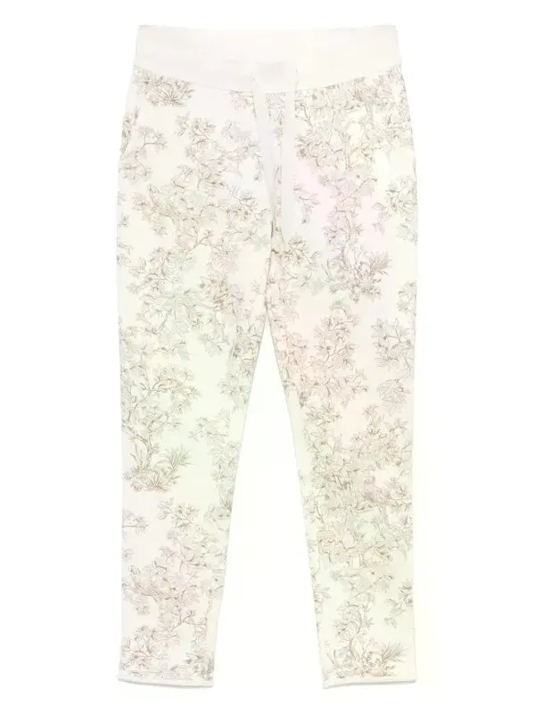JUVIA Straight Leg Cotton-blend Pants - Neutrals