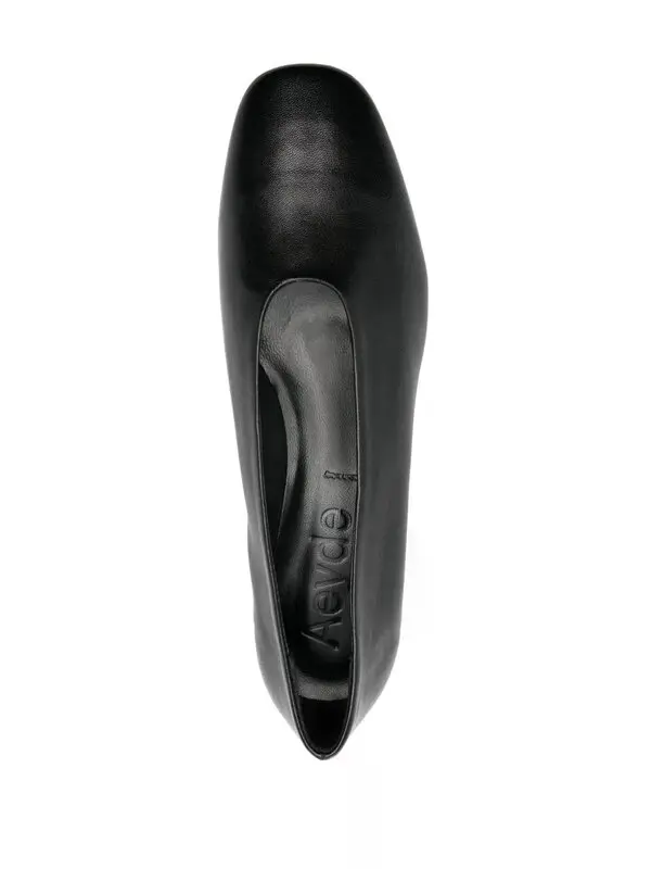 AeydĒ 25mm Delia Leather Pumps