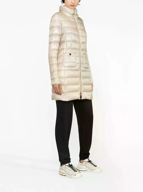 Herno Maria Quilted Coat - Neutrals