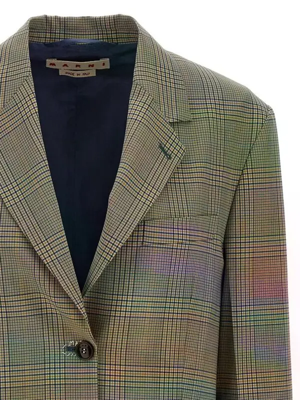 Marni Prince Of Wales-check Blazer