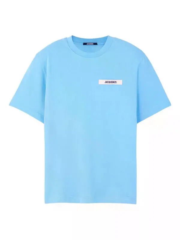 Jacquemus Gros Grain Logo-embellished T-shirt - Blue