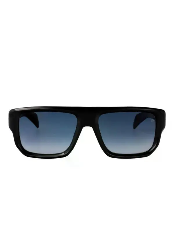 DB EYEWEAR BY DAVID BECKHAM Rectangle-frame Sunglasses - Black