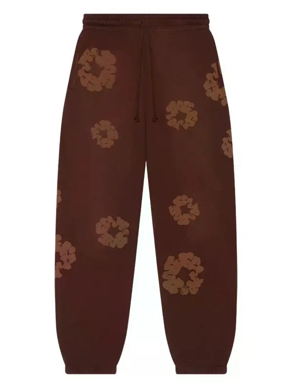 DENIM TEARS Mono Cotton Wreath Track Pants - Brown