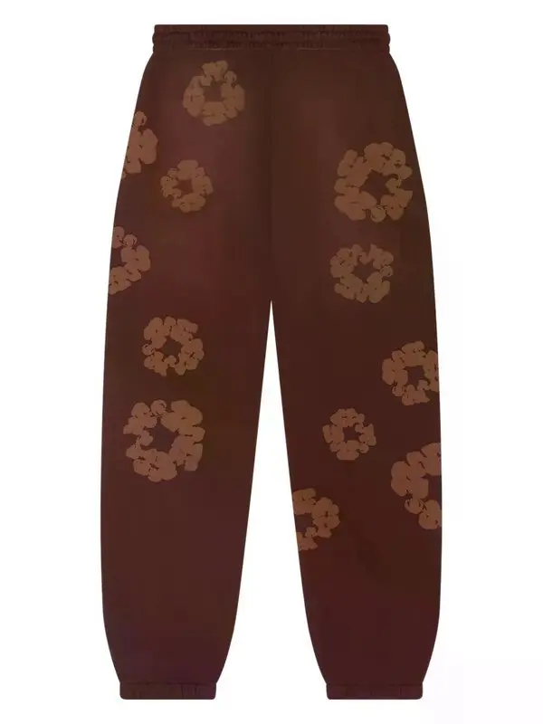 DENIM TEARS Mono Cotton Wreath Track Pants - Brown