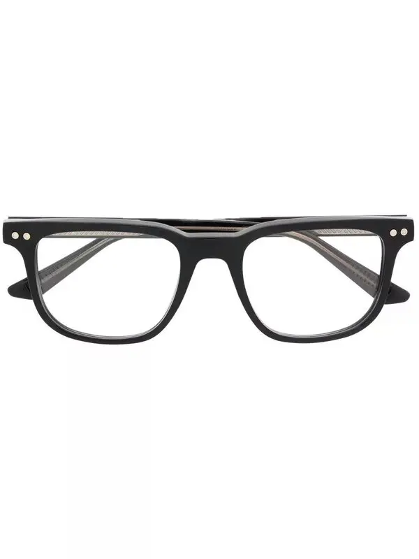 Montblanc Logo-detail Square Frame Eyeglasses - Black
