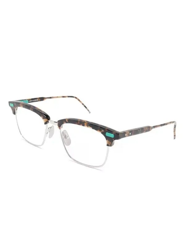 Thom Browne Square-frame Glasses - Brown