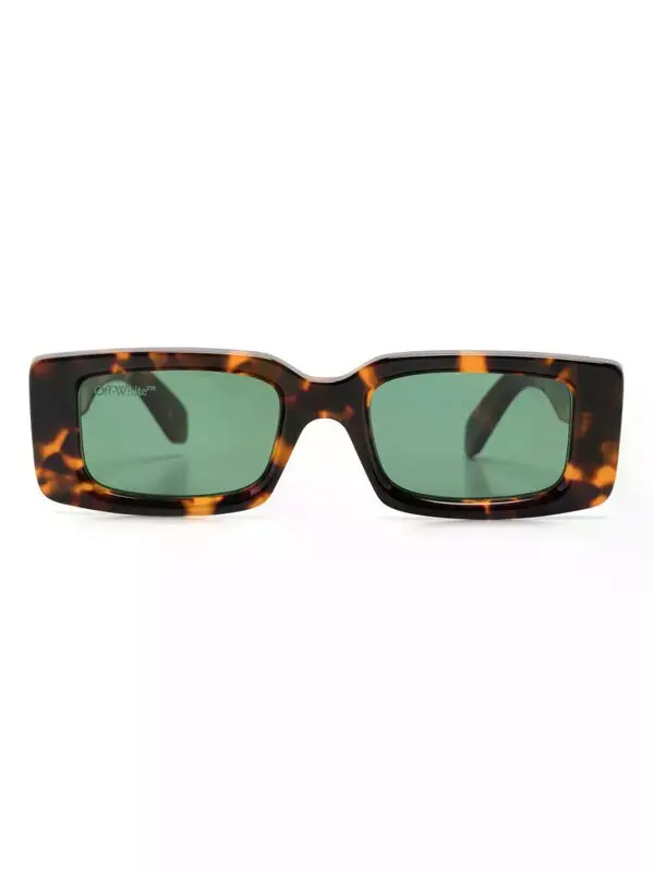 Off-White Arthur Rectangle-frame Sunglasses - Brown