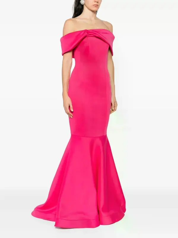 AAVVA Off-shoulder Flared Gown - Pink