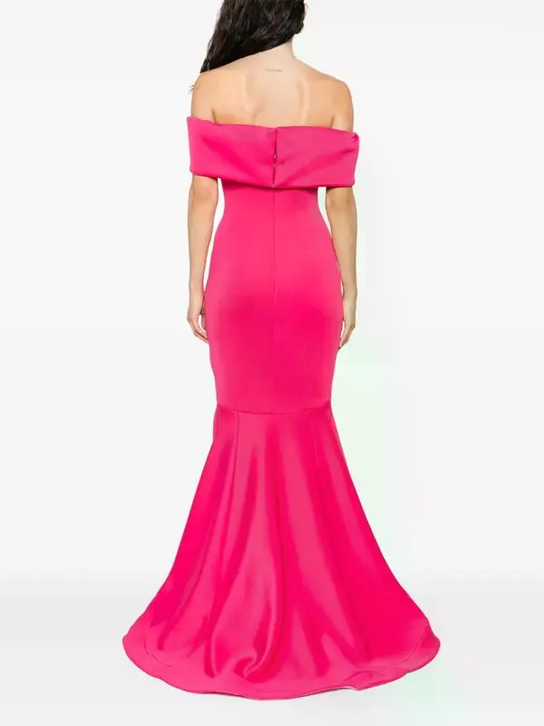 AAVVA Off-shoulder Flared Gown - Pink