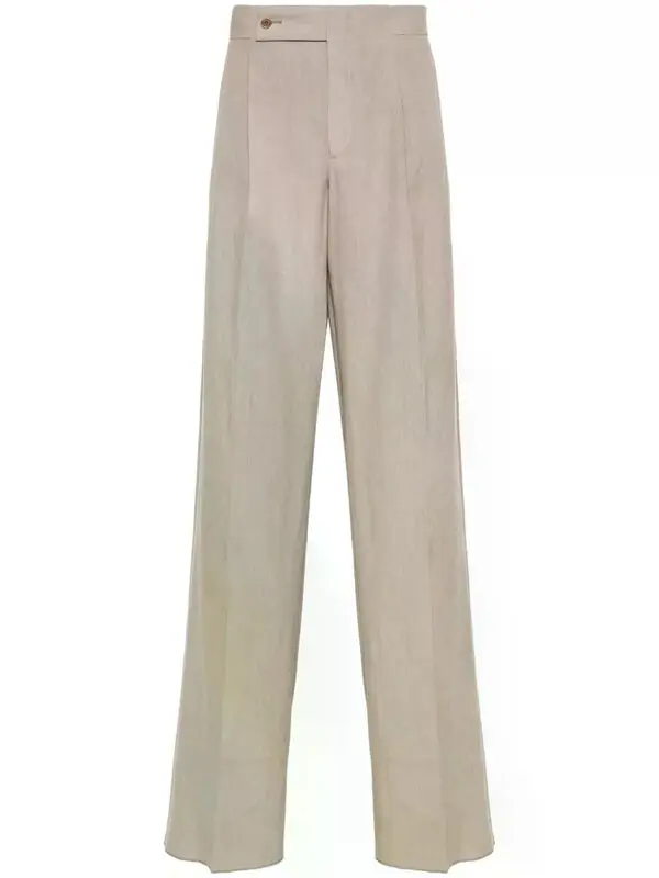 Giorgio Armani Linen Straight-leg Trousers