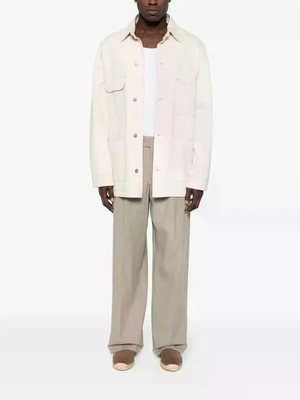 Giorgio Armani Linen Straight-leg Trousers