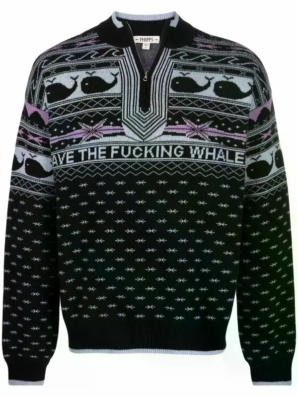 PHIPPS Intarsia Knit Jumper