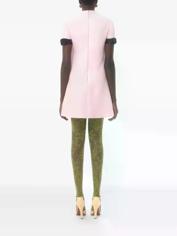 Valentino Garavani Crepe Couture Mini Dress With Bow Detailing