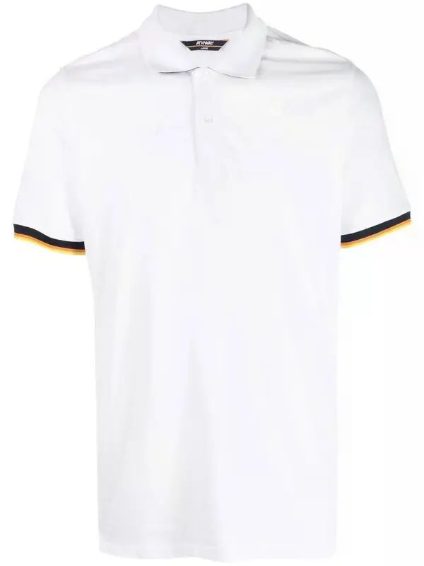 K-WAY Logo-patch Polo Shirt - White