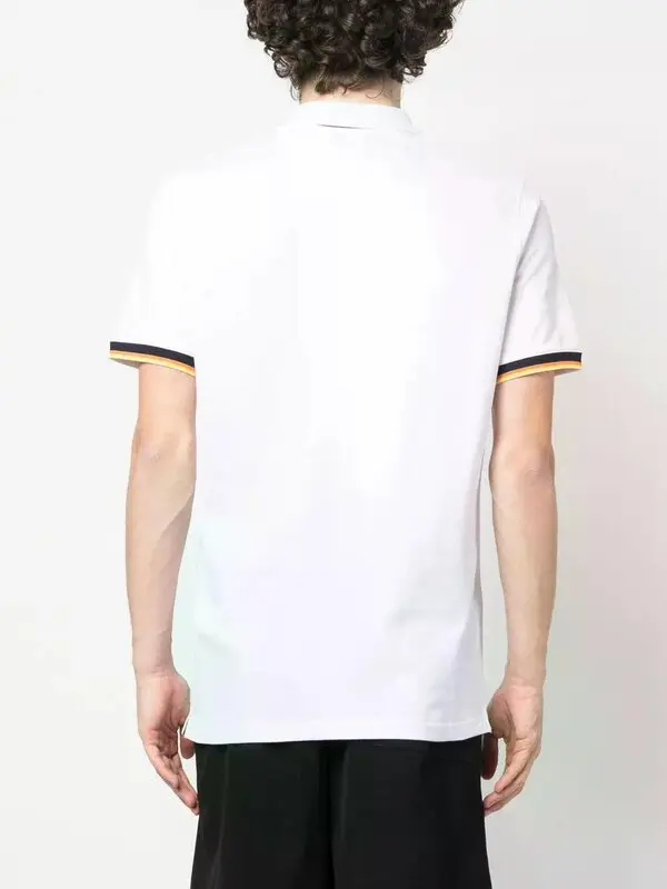 K-WAY Logo-patch Polo Shirt - White