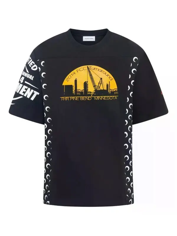 MARINE SERRE Regenerated Graphic T-shirt - Black