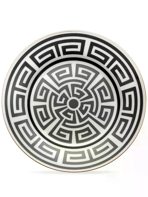 GINORI 1735 Labirinto Flat Dessert Plate - Black