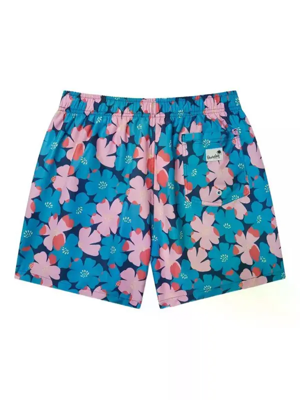 BOARDIES Floral-print Swim Shorts - Blue