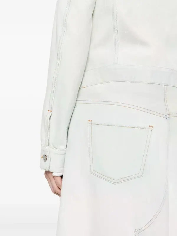 MAISON MARGIELA Single-stitch Denim Maxi Coat