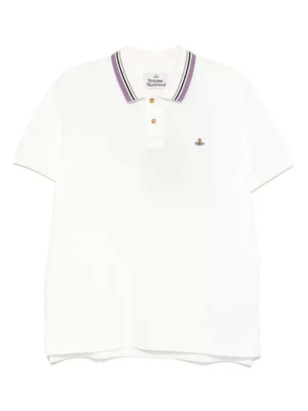 VIVIENNE WESTWOOD Orb-embroidered Polo Shirt