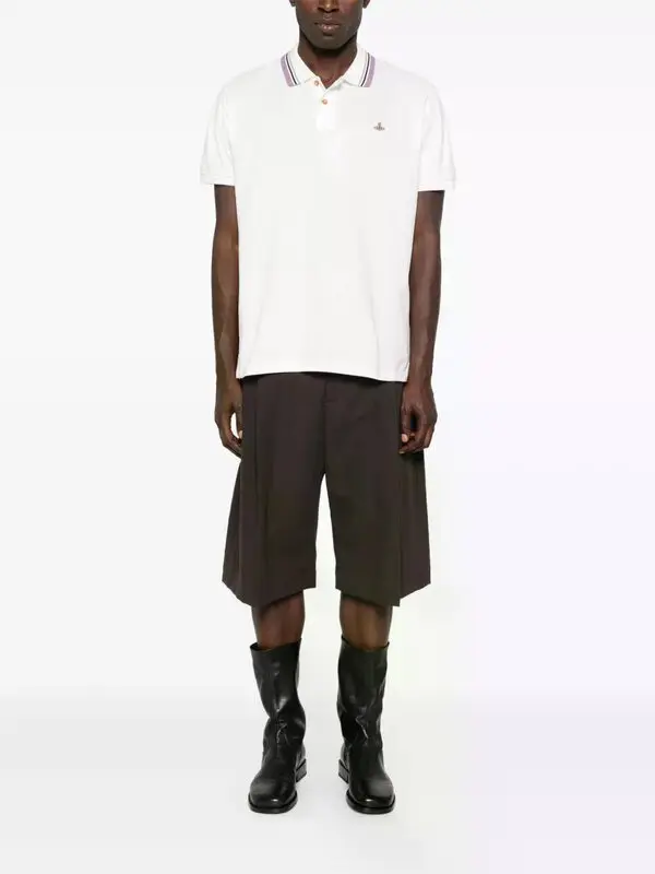 VIVIENNE WESTWOOD Orb-embroidered Polo Shirt