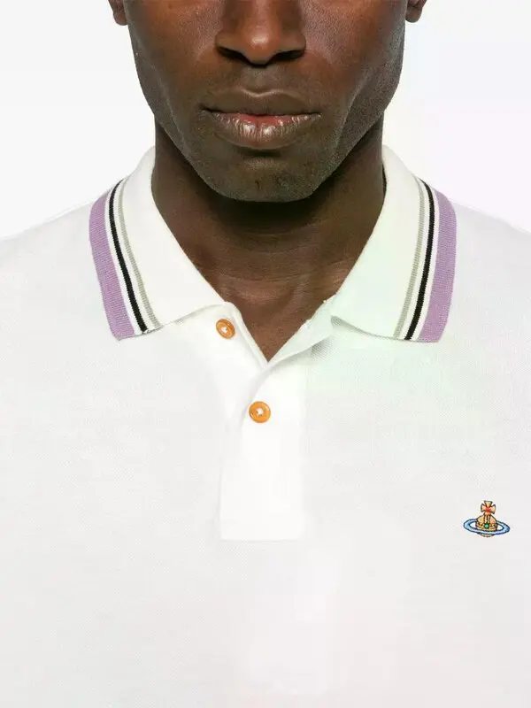 VIVIENNE WESTWOOD Orb-embroidered Polo Shirt