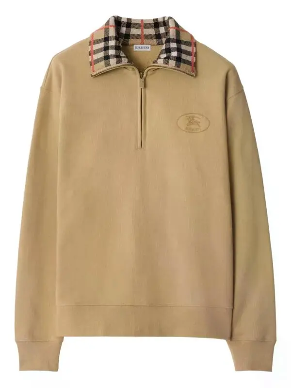 Burberry Cotton Zip-up Sweatshirt