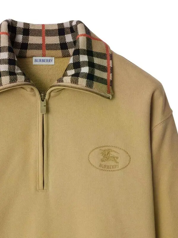 Burberry Cotton Zip-up Sweatshirt