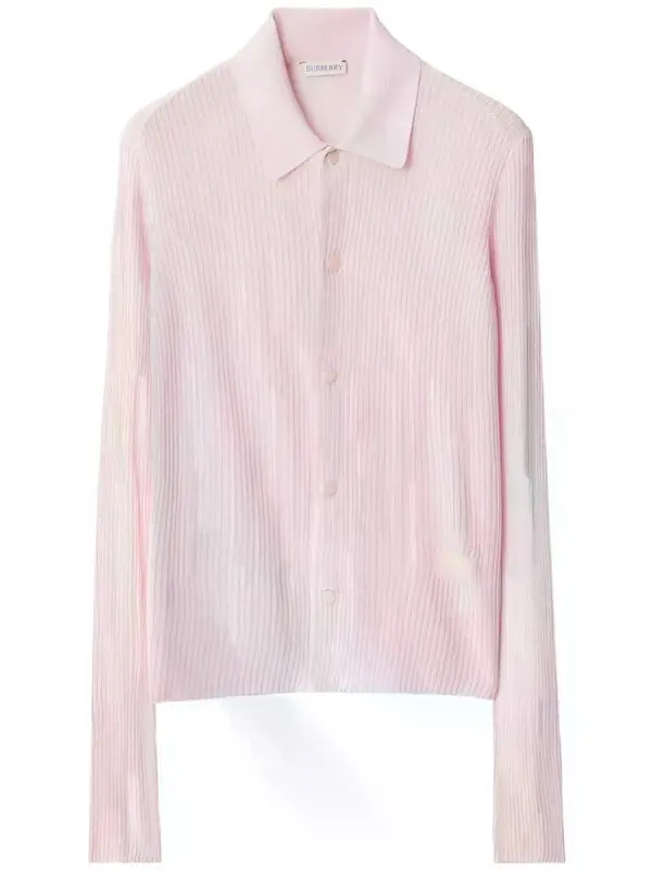 Burberry Buttoned Ribbed Cardigan