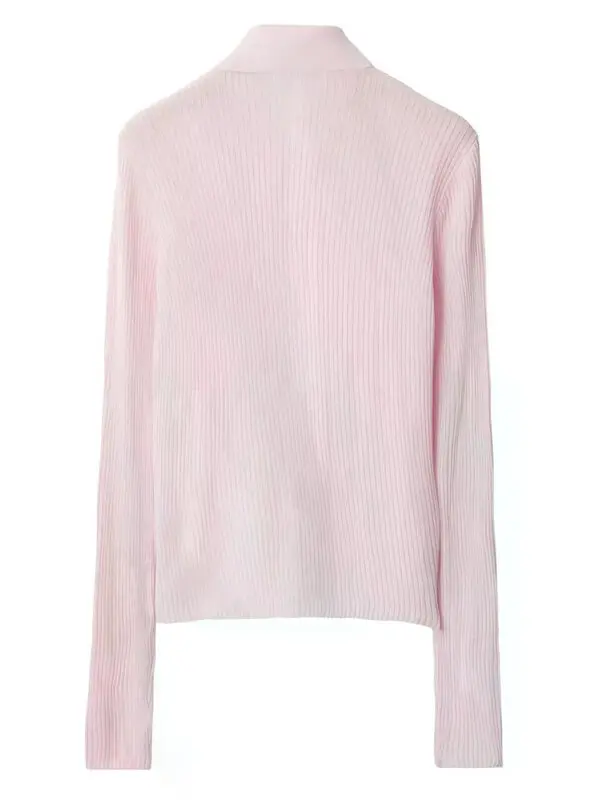 Burberry Buttoned Ribbed Cardigan