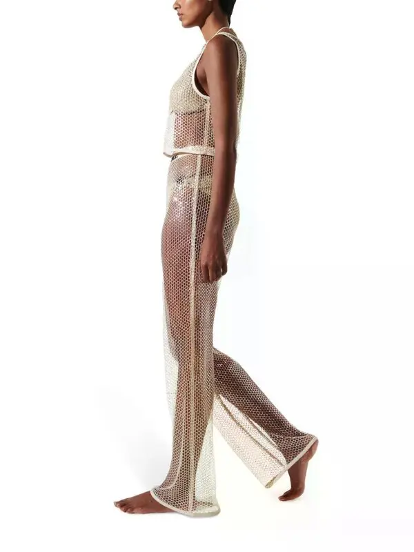 Karl Lagerfeld Sequinned Mesh Trousers