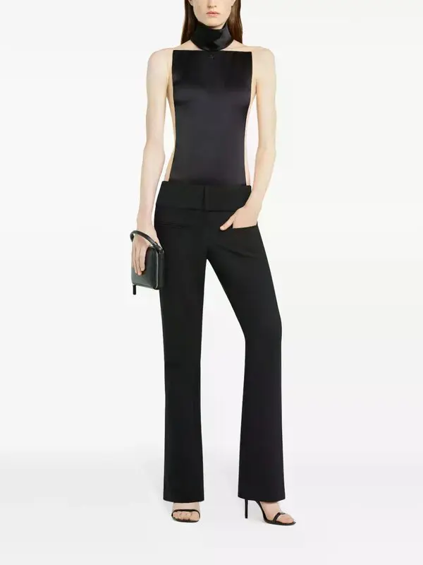 COURREGES Belted Flared Trousers