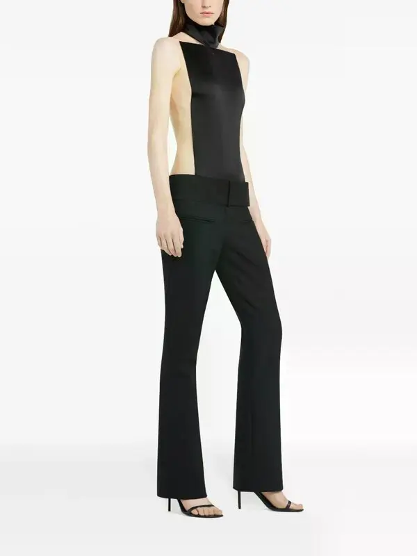 COURREGES Belted Flared Trousers