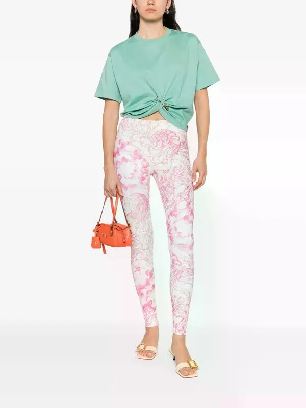 Versace Underwater Barocco-print Leggings