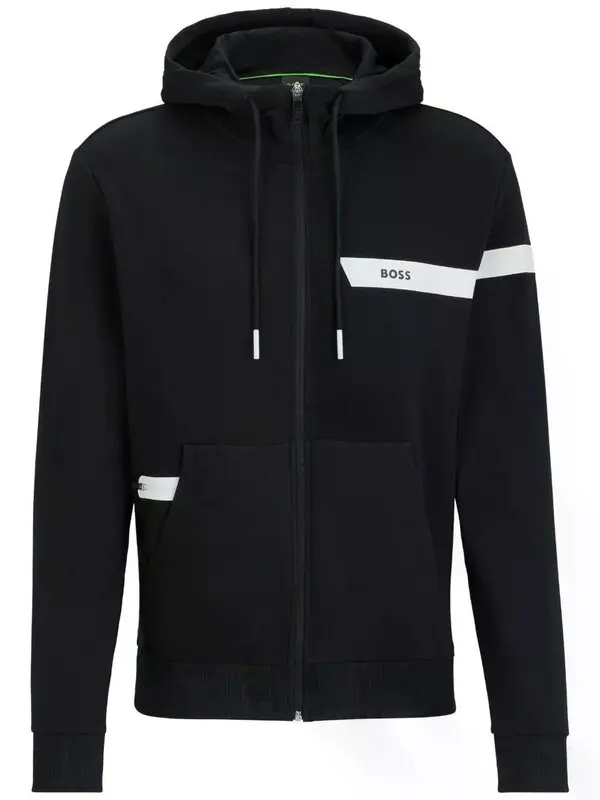 BOSS Logo Stripe-print Hoodie