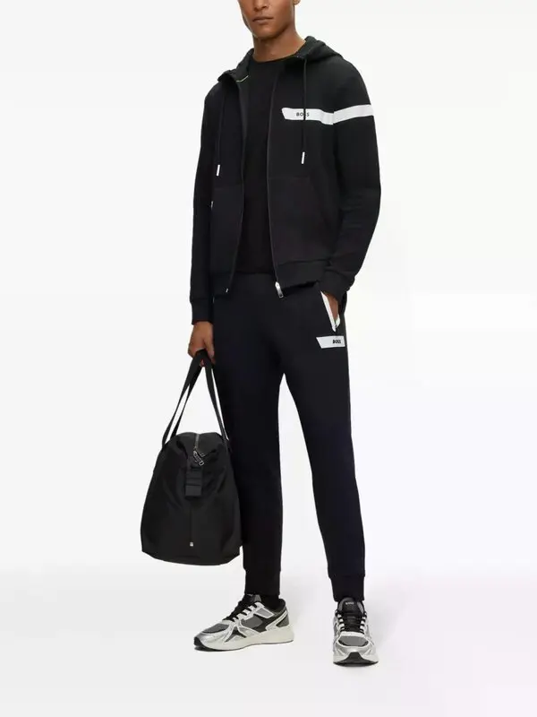 BOSS Logo Stripe-print Hoodie