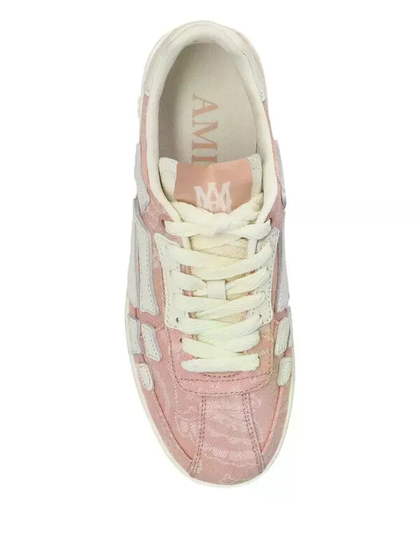 Amiri Monogram-embossed Lace-up Sneakers - Pink
