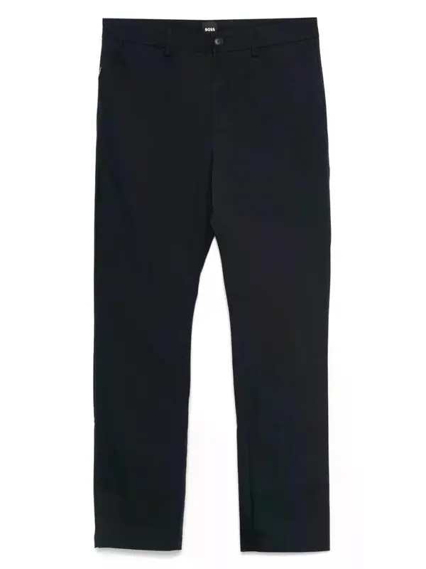 BOSS Cotton-blend Straight-leg Trousers
