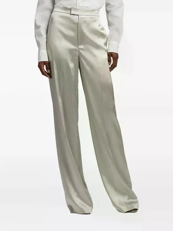Ralph Lauren Satin Tailored Trousers - Neutrals
