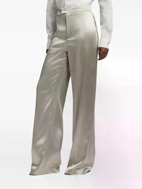 Ralph Lauren Satin Tailored Trousers - Neutrals