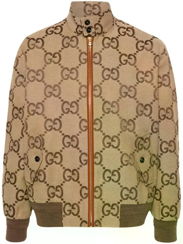 Gucci Jumbo Gg Canvas Jacket - Neutrals