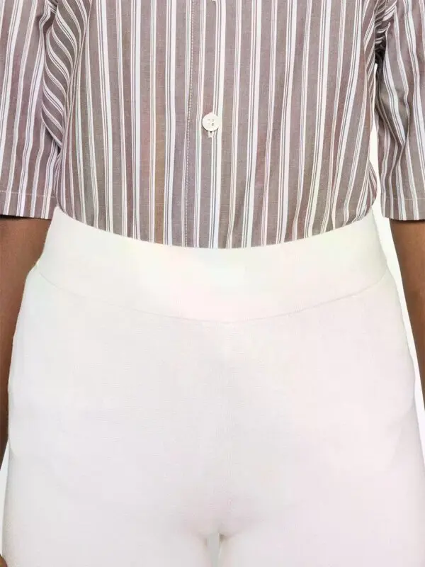 Max Mara Elasticated-waist Palazzo Trousers - White