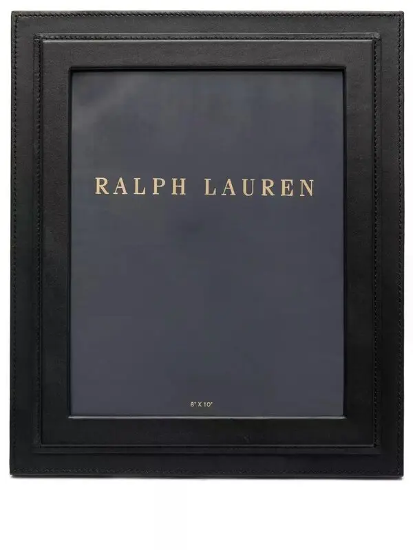 Ralph Lauren Brennan Leather Photo Frame - Black