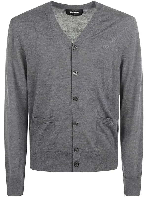 Dsquared2 Wool Cardigan - Grey
